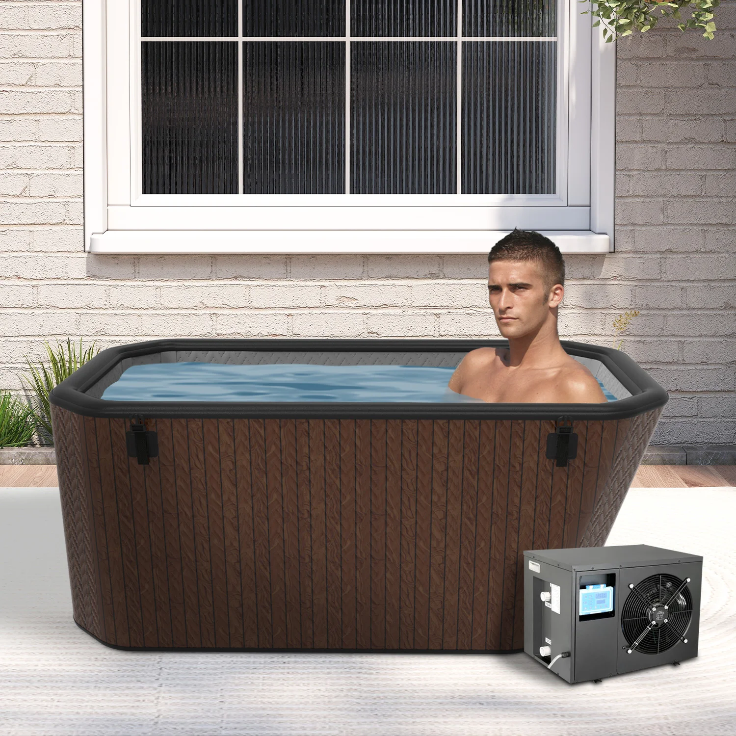 Slanted-Side Ice Bath Tub OEM Manufacturer | Deep Cold Plunge Wholesale