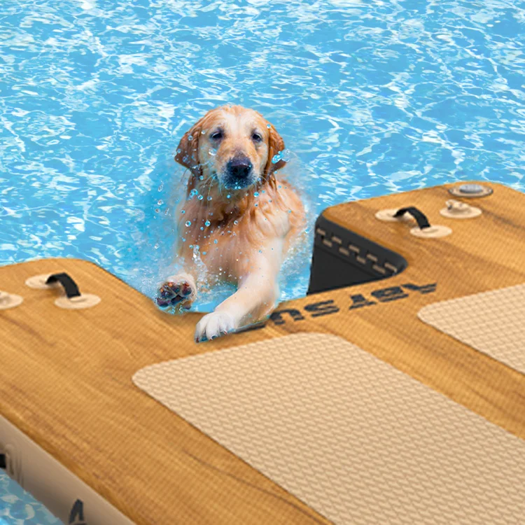 Inflatable Dog Ramp for Boats & Pools | Floating Dog Dock Factory